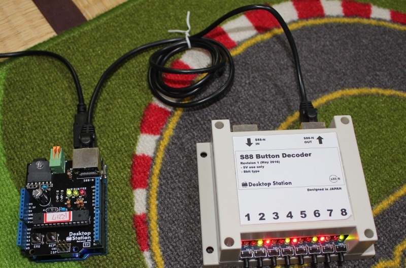 ArduinoスケッチでS88を使う方法(DCC/MM2シールド): 電機屋の毎日
